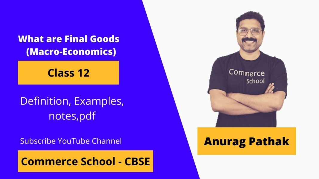 What are final goods class 12, Definition, examples, notes, pdf