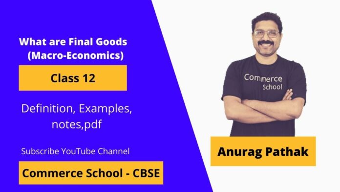 What are final goods class 12, Definition, examples, notes, pdf