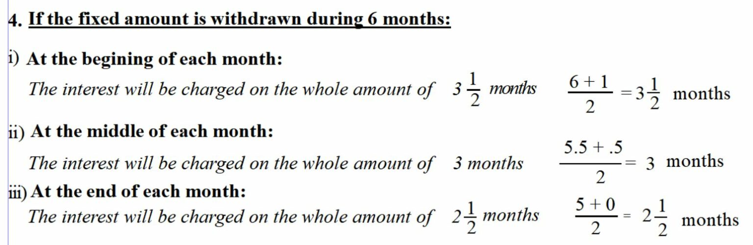 Methods to calculate Interest on Drawings Class 12