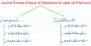 Journal Entries on Issue of Debentures at par, Premium, Discount (Class 12)